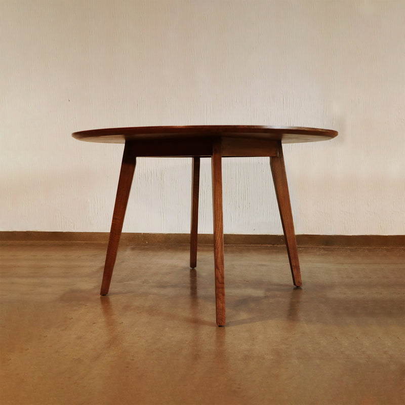 Classic and Clean Wooden Round Dining Table | East Lifestyle