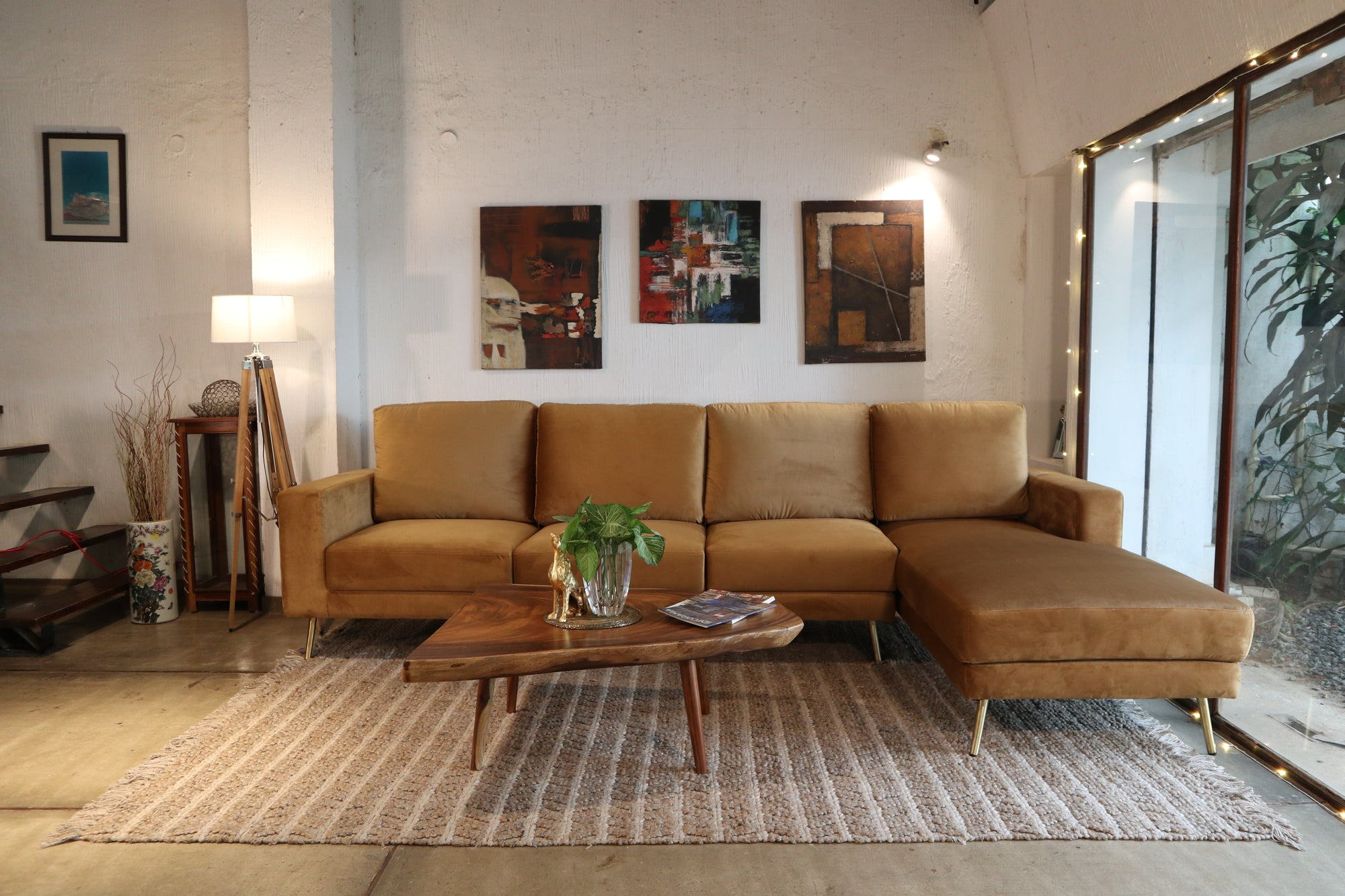 Buy L Shape Sofa- Mocha Sofa Set| East Lifestyle